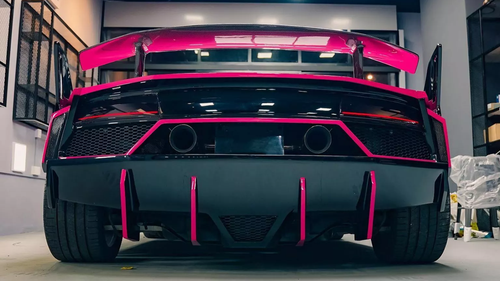 Hot Pink Audi R8 Gets Gnarly Lamborghini-Inspired Body Kit | Audiworld