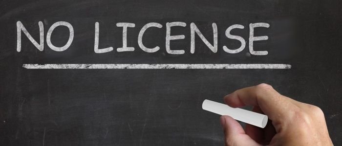 no license