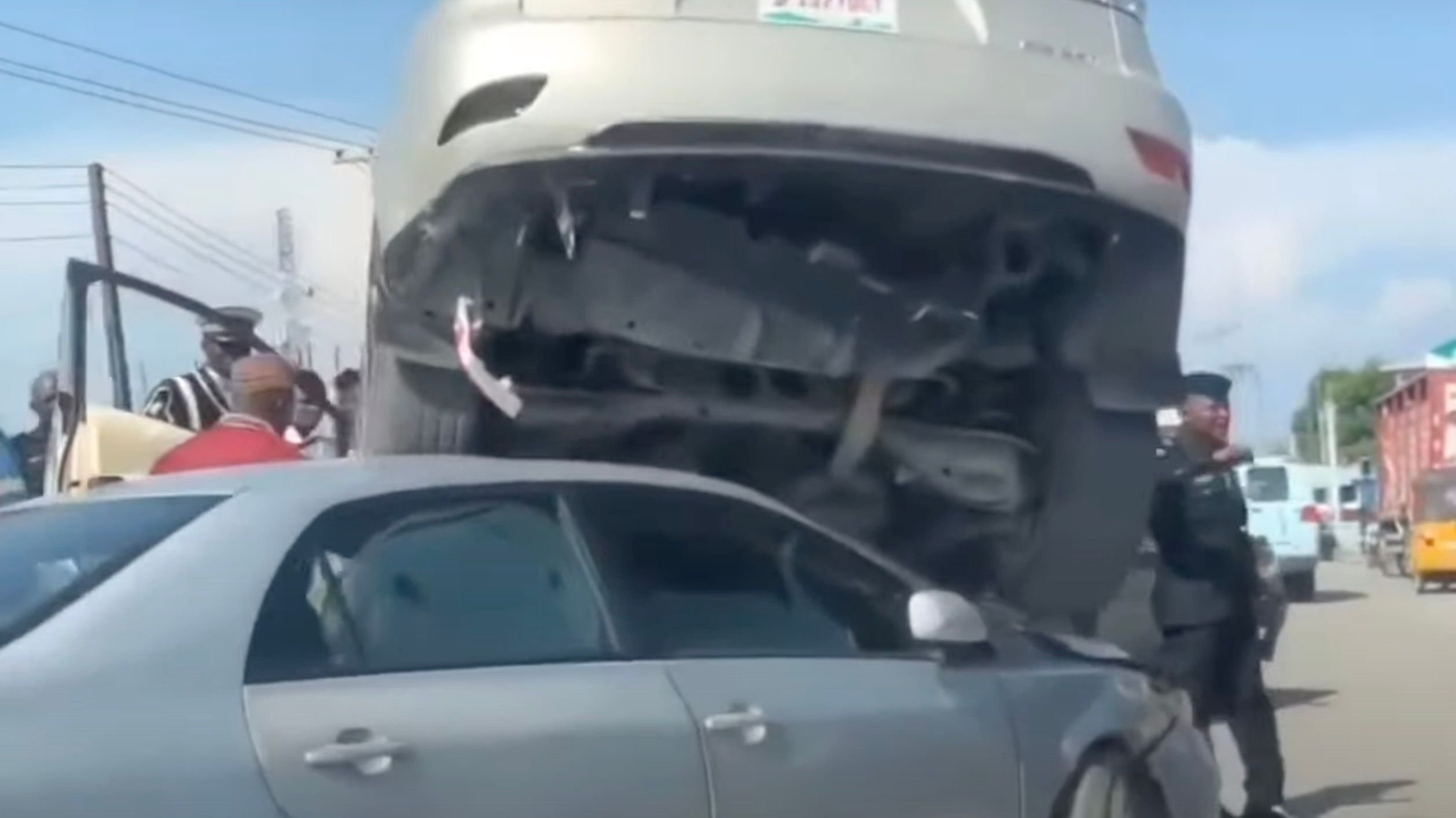 Lexus RX Winds Up on Top of Corolla In Wild Looking Accident | Clublexus