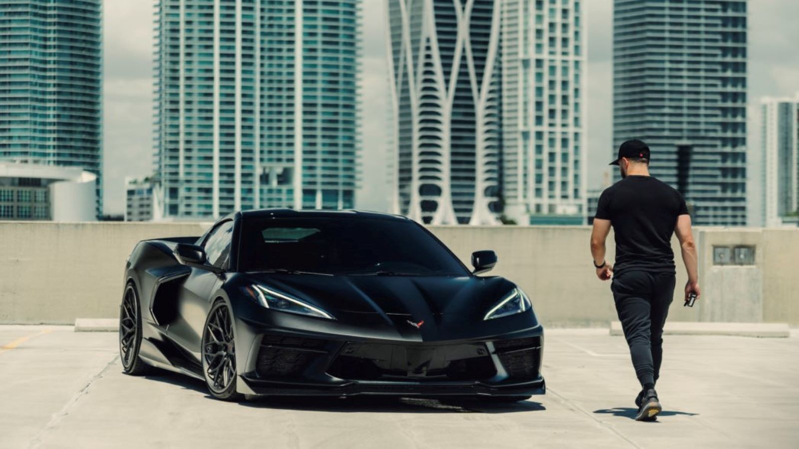 Custom C8 Goes Dark With Sweet Satin Black Finish | Corvetteforum