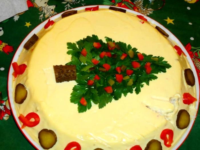 Festive Decorated Beef Salad for the New Year's Eve Dinner - Dave's Garden