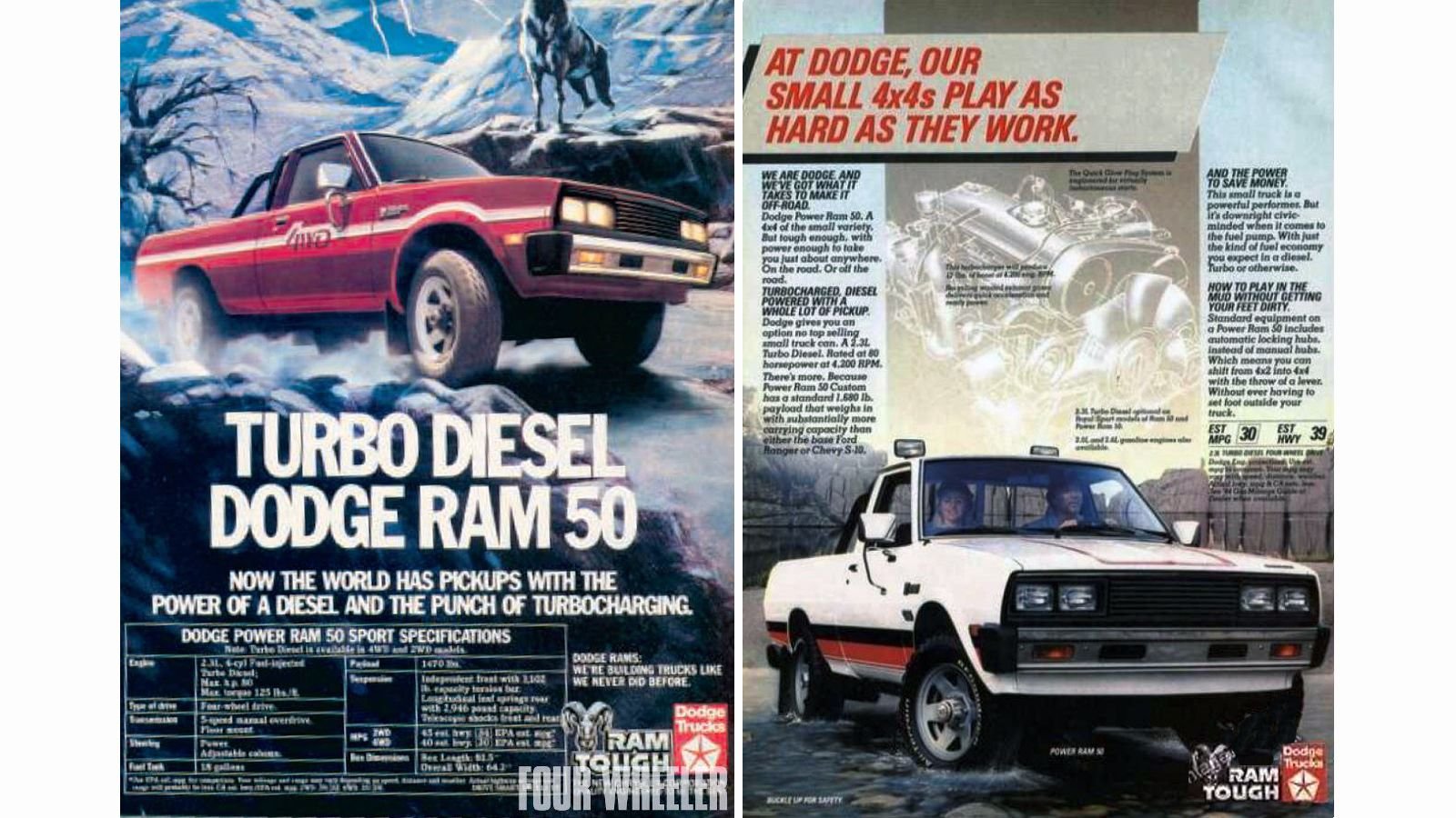 Dodge Rampage, D50, Ram 50 and Power Ram 50 - The Littlest Ram Trucks ...
