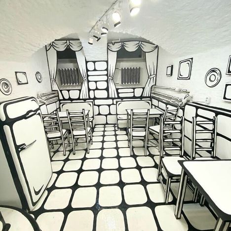 Mind-Blowing 2D Cafés Let Customers Escape to Cartoon Coffee Worlds ...