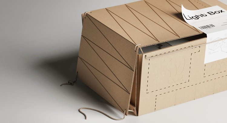 This Light is Made Out of Its Own Packaging | Designs & Ideas on Dornob