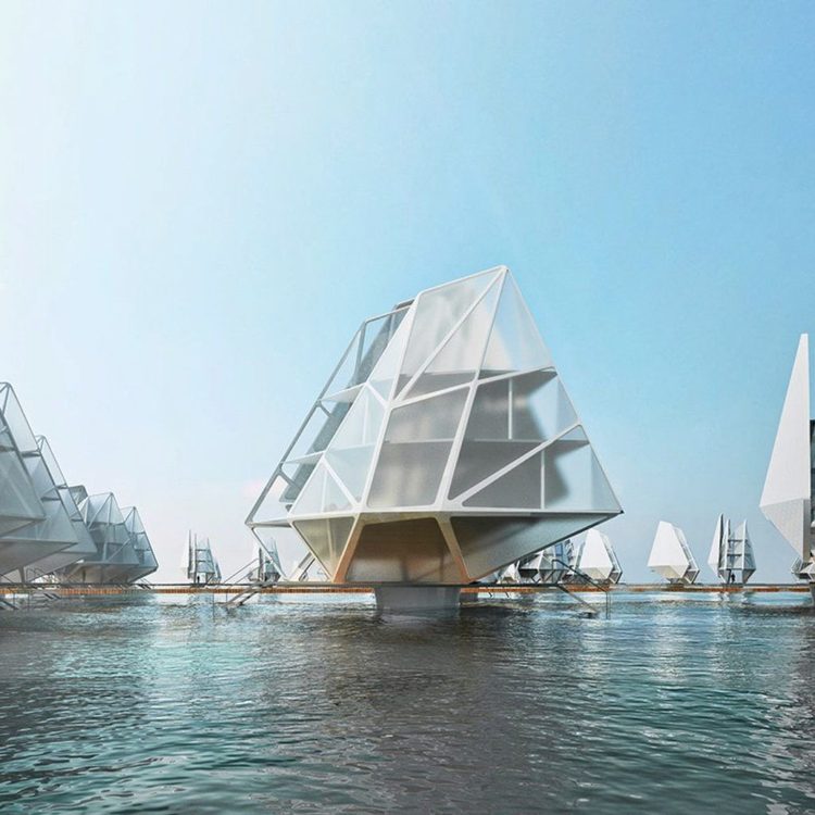 Ship-Shaped Floating Houses Form a Self-Sustaining Community | Designs ...