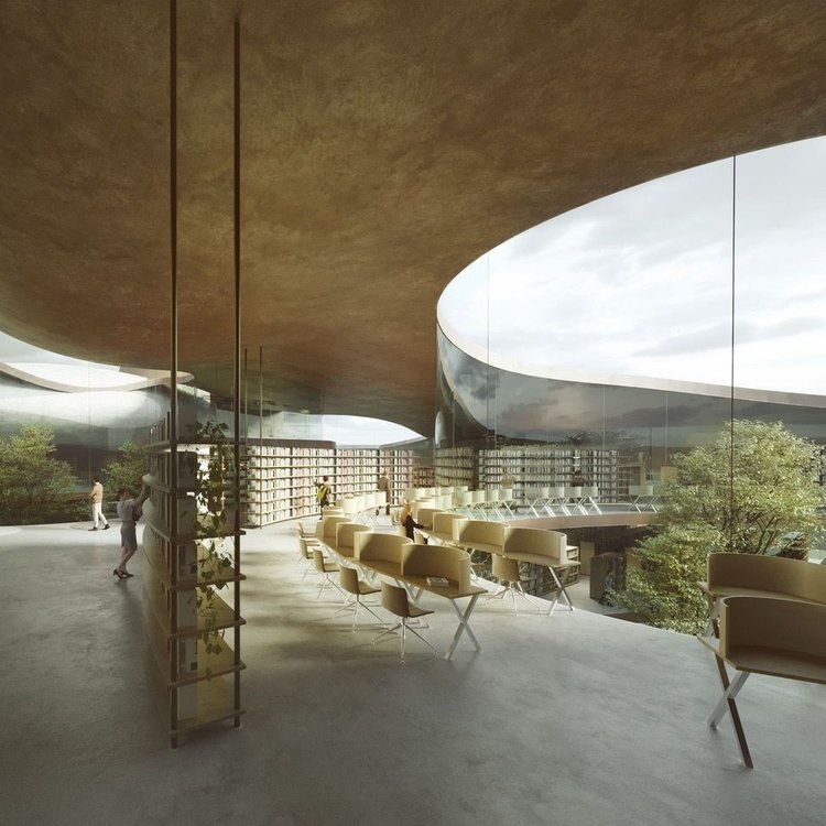 Studio noa’s Tree of Knowledge Library Attempts to Recreate an Earthly ...