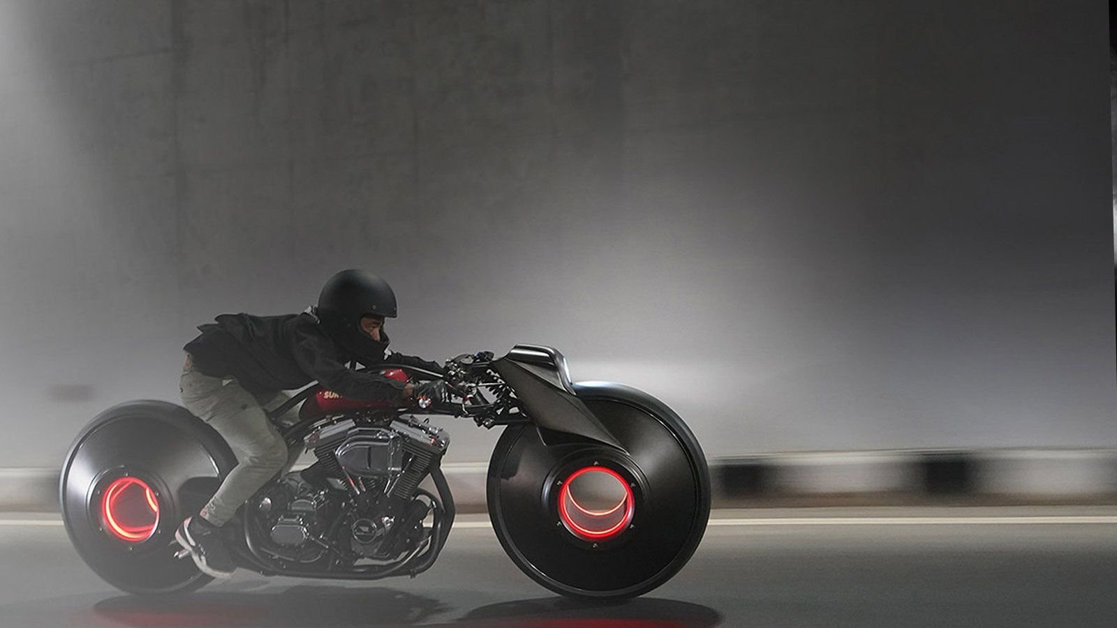 Flashback: Smoked Garage's Tron-Esque Custom Softail | Hdforums