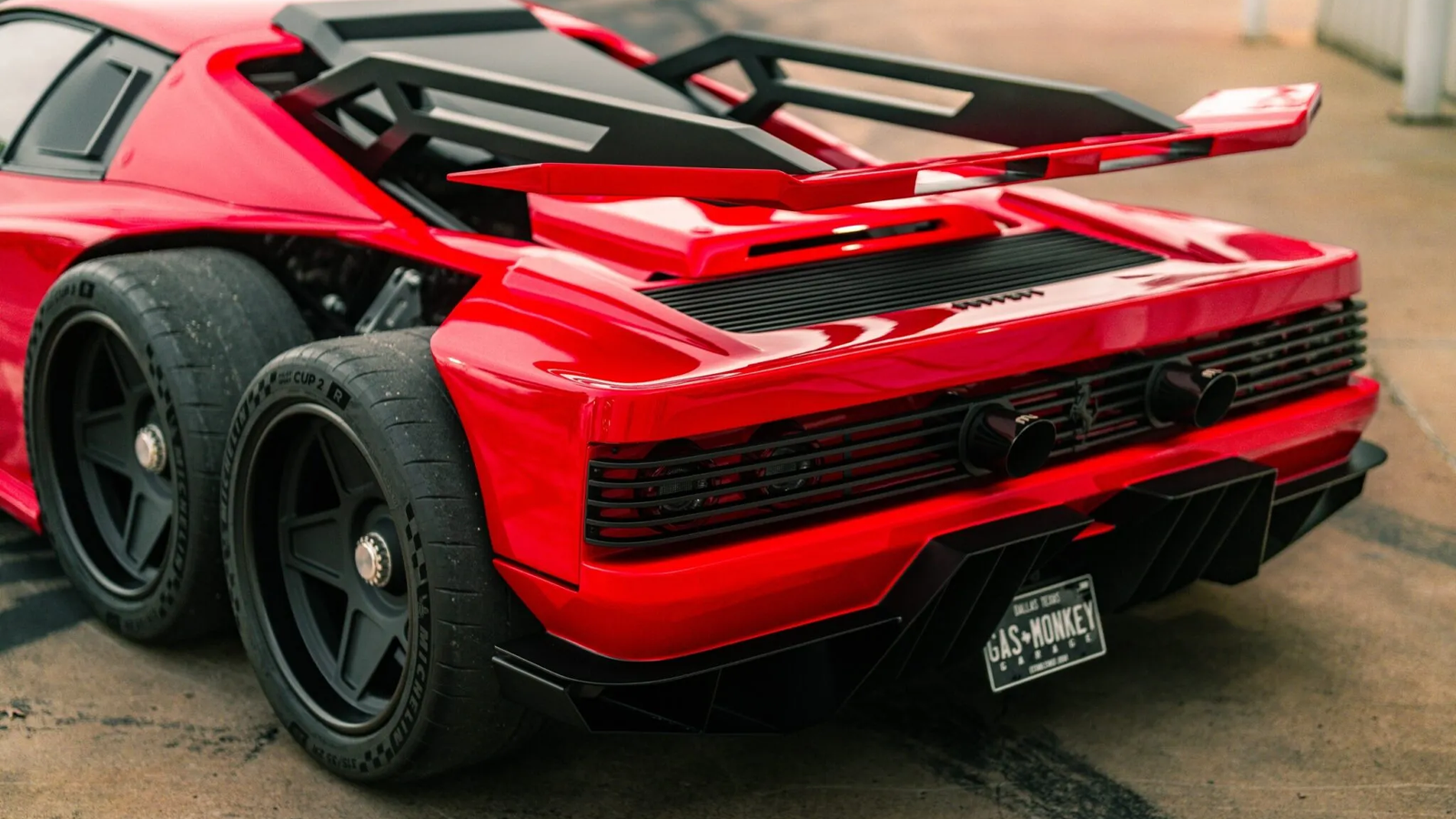 Gas Monkey Built a 6-Wheel Ferrari Testarossa With a Corvette LT4 ...