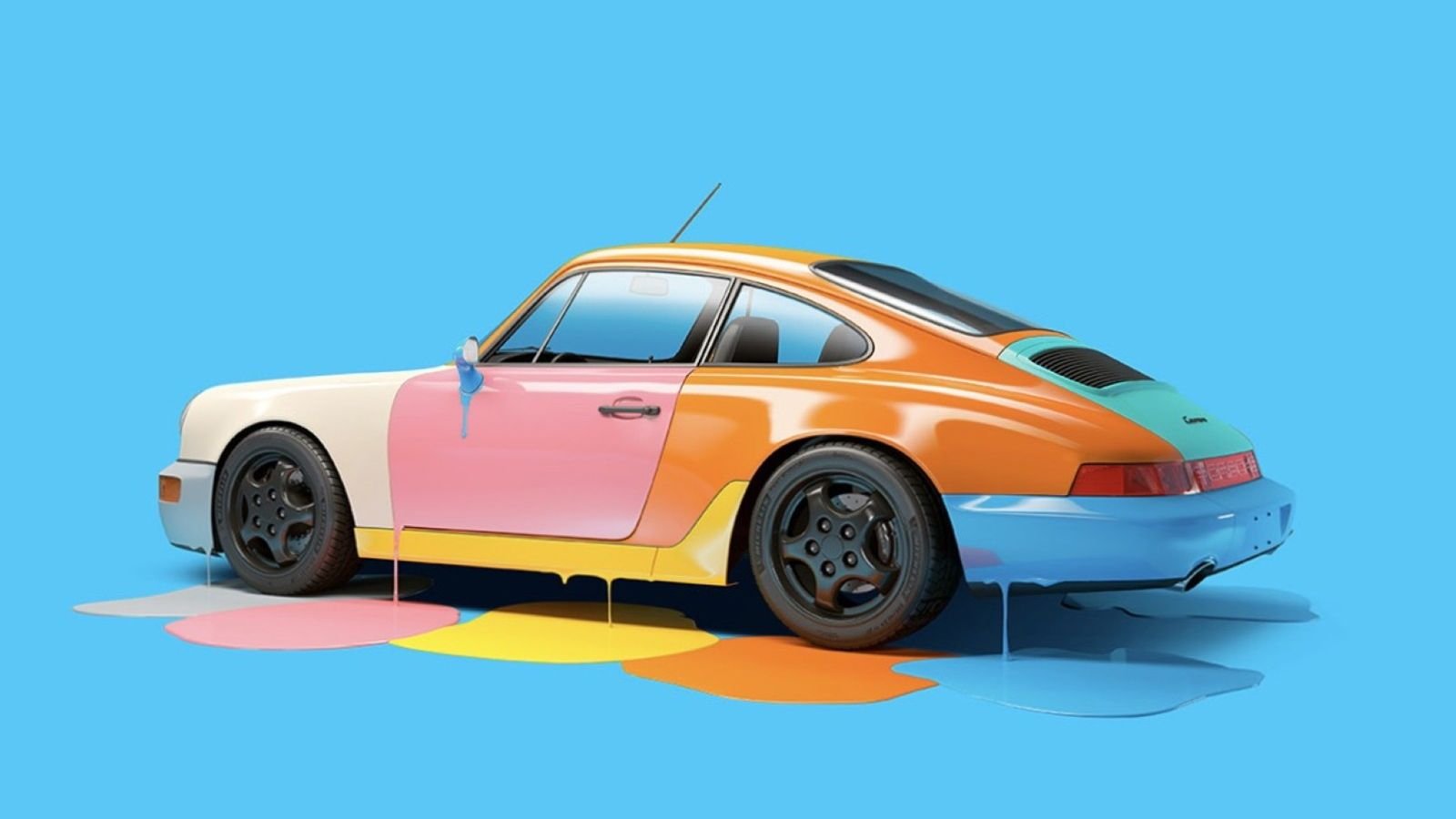 Digital Artist Creates Virtual Art Installations With Porsche Models ...
