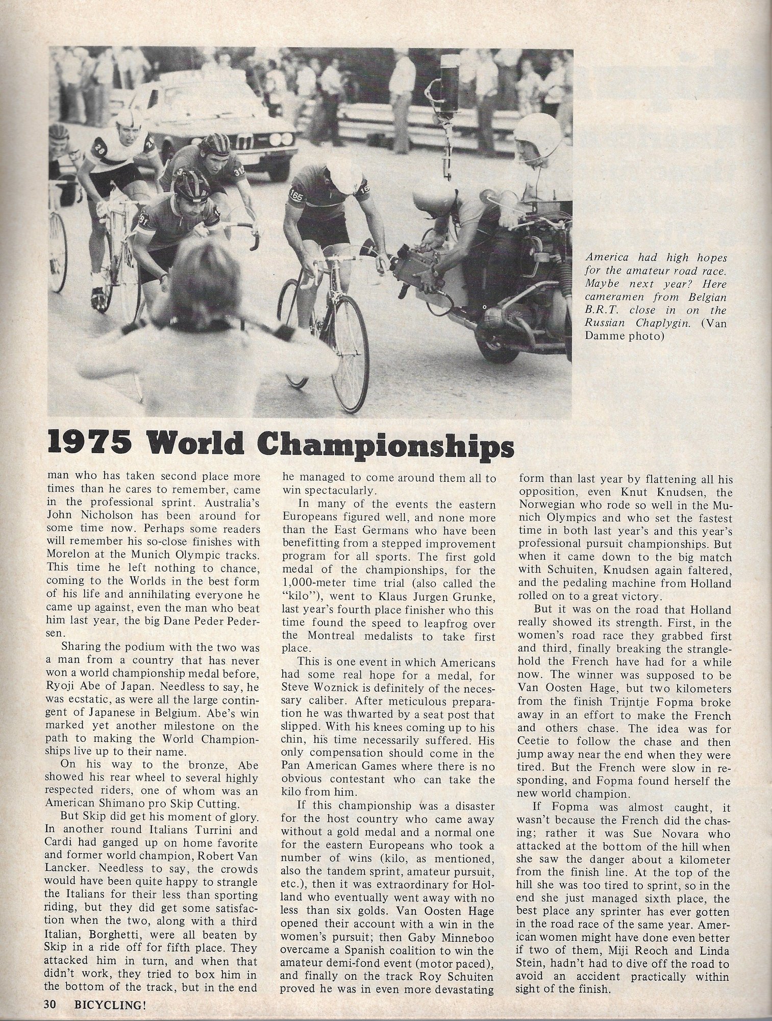 50 Years and 2 Months Ago: November 1975 in Bicycling! magazine - Bike ...