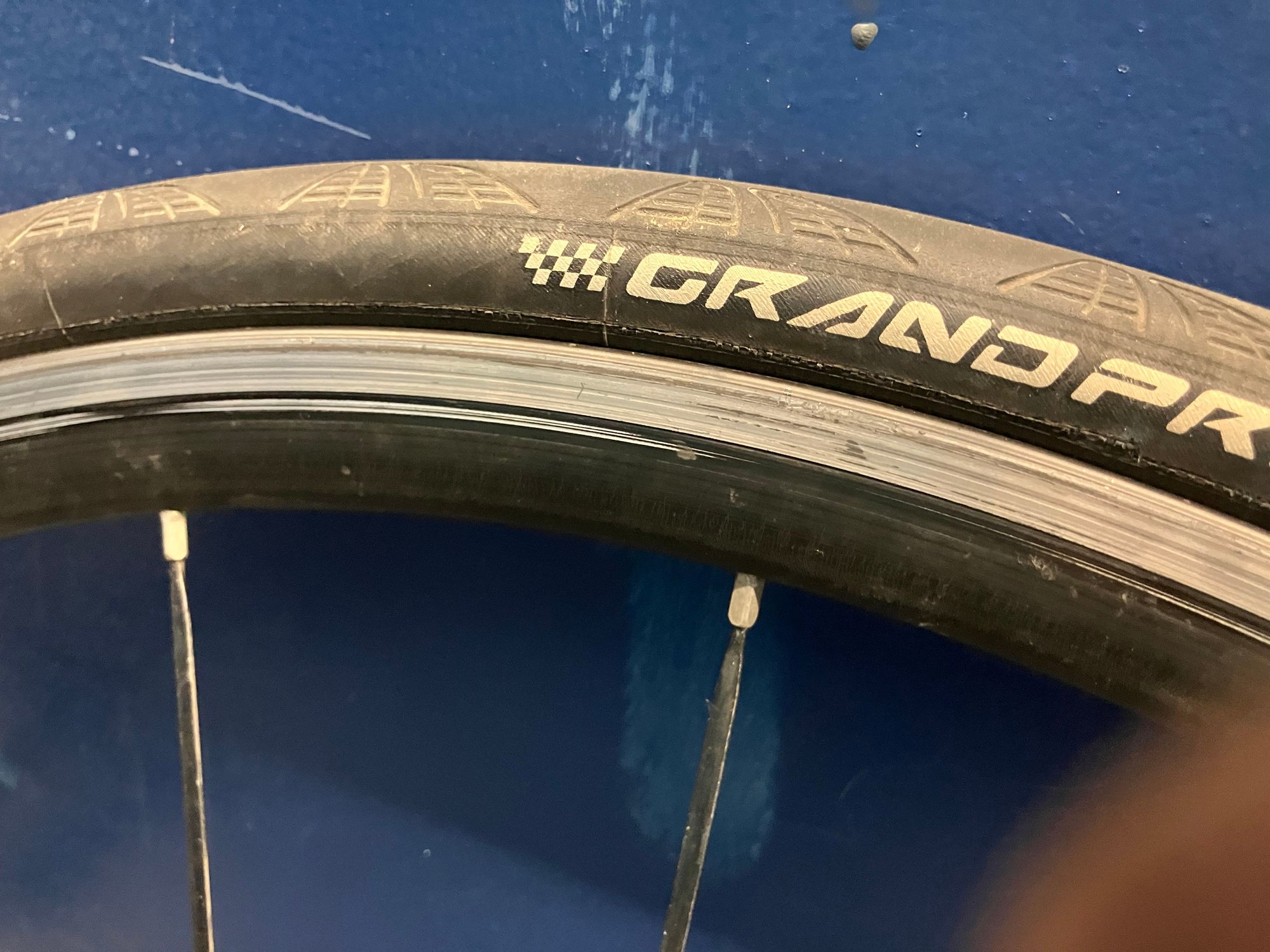Rim wear from Brake pad misaligned too low - Bike Forums