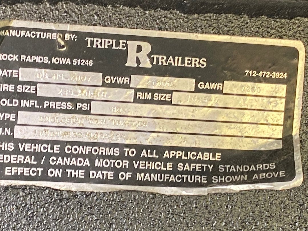 2007 Triple R Trailer for Sale in Debary, FL | RacingJunk