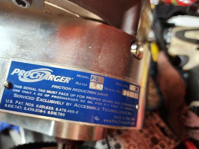 Cog drive sbf procharger F2 for Sale in DES MOINES, IA | RacingJunk