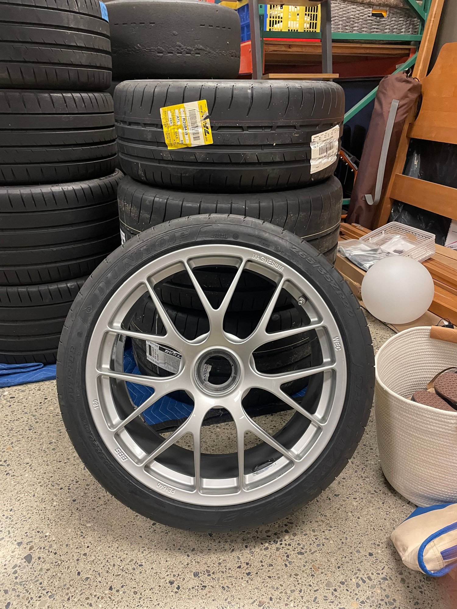 BBS magnesium wheels with brand new Dunlop Sport Max Race 2 tires ...
