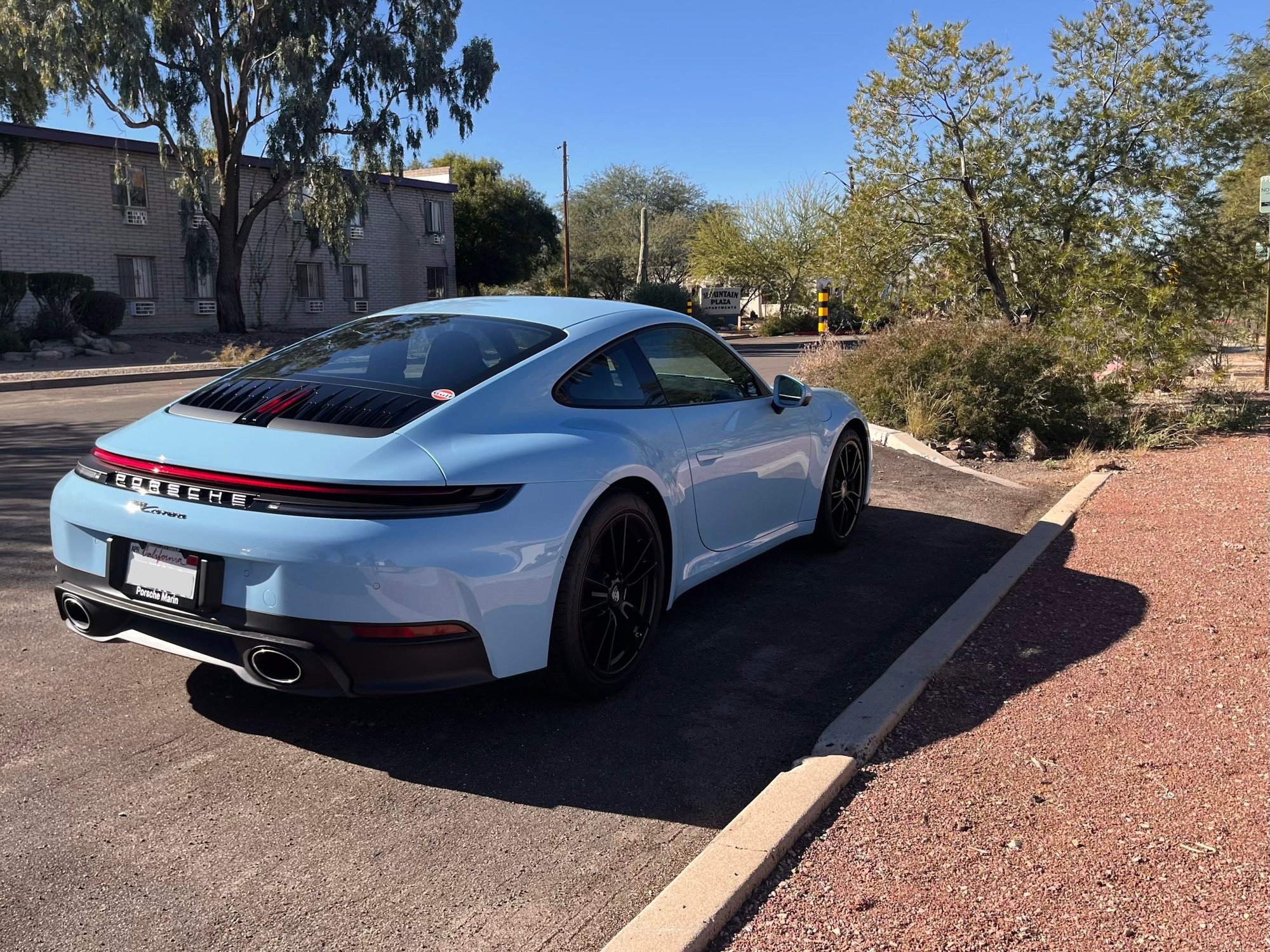 I saw a Shore Blue 992 yesterday for the first time! - Rennlist ...