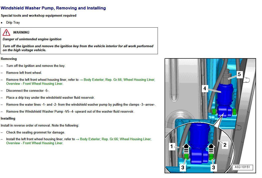 2014 q5 Windshield Washer Pump Location - AudiWorld Forums