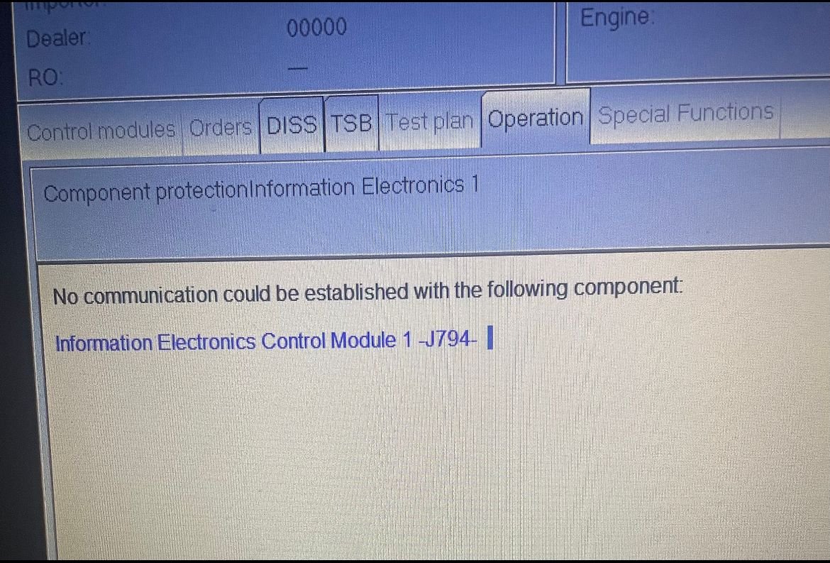 MODULE 5F communication problem - AudiWorld Forums