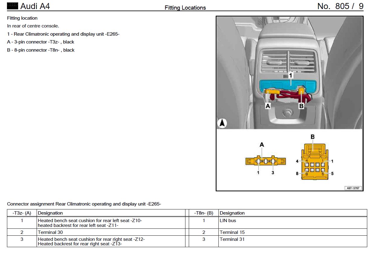 Rear seat heating Retrofit - Help needed - AudiWorld Forums