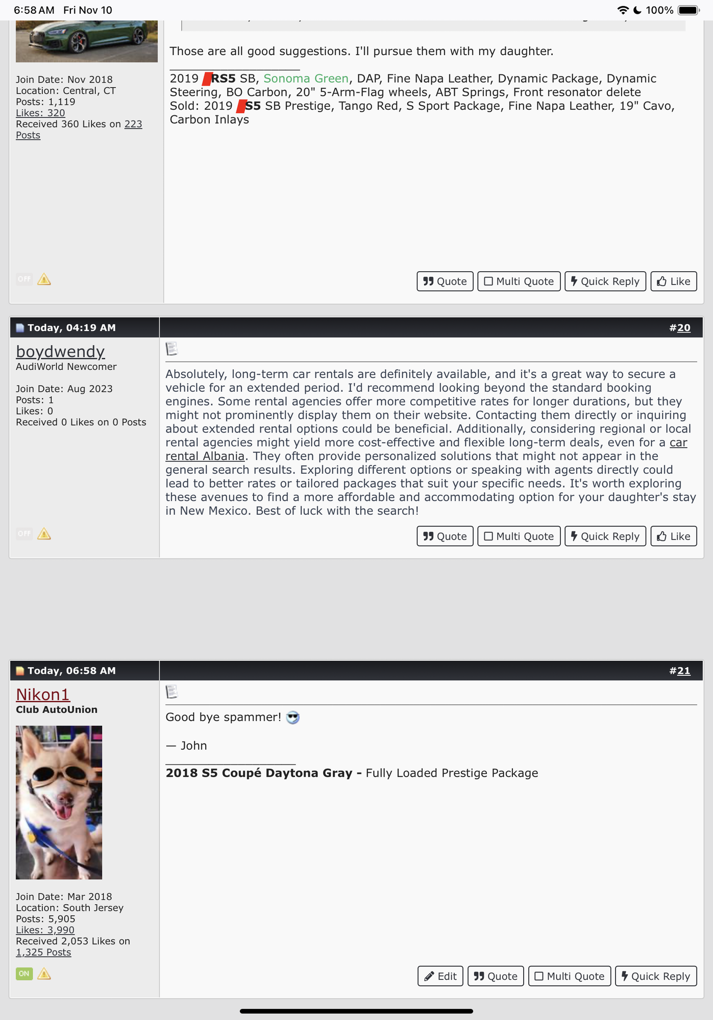 "Long" term car rental - Page 3 - AudiWorld Forums