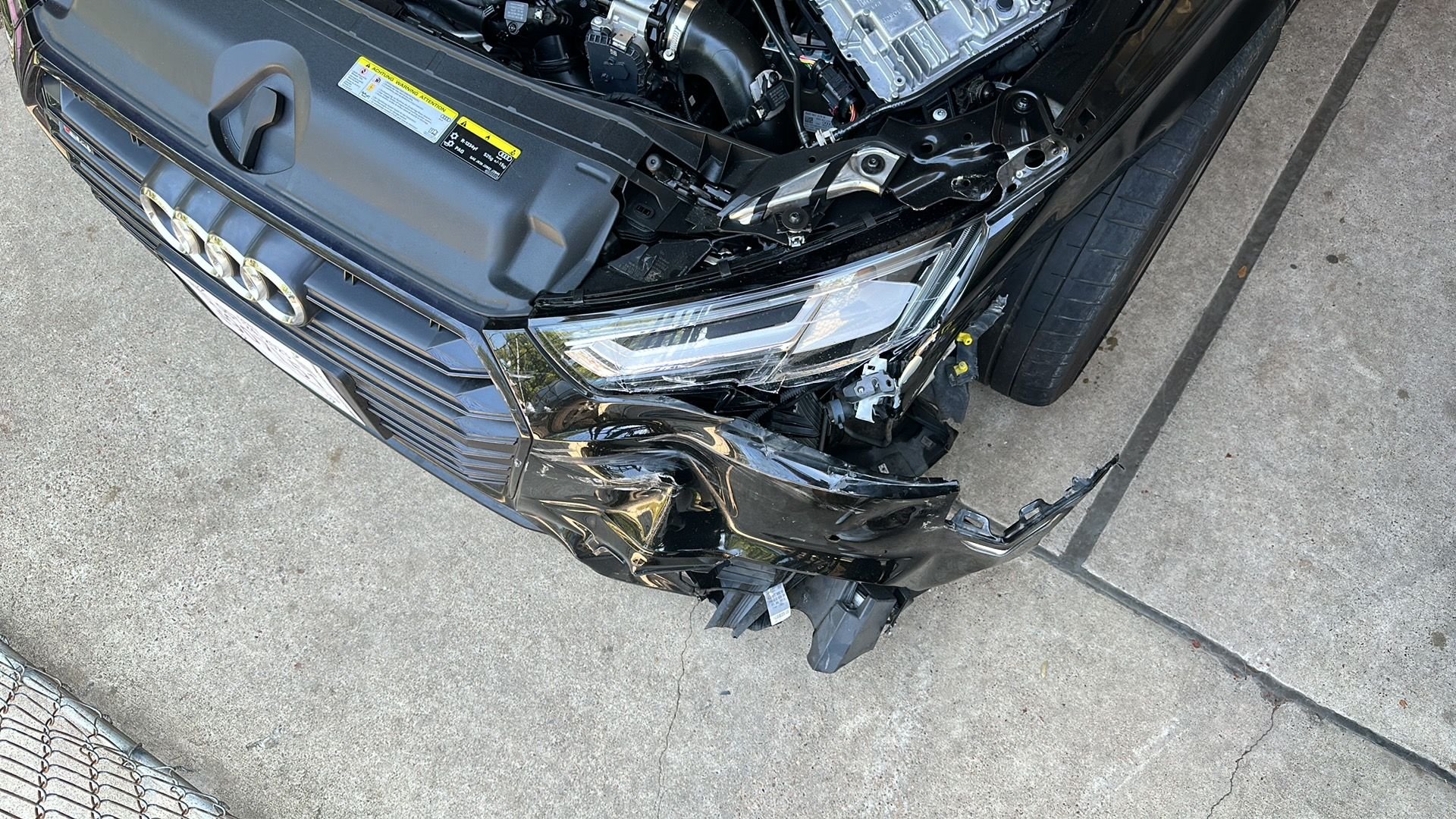 Front End Damage to my New B9 - AudiWorld Forums
