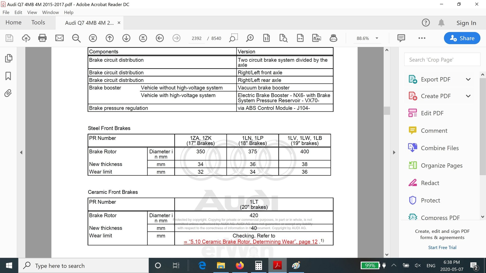 Minimum rotor thickness - help help - AudiWorld Forums