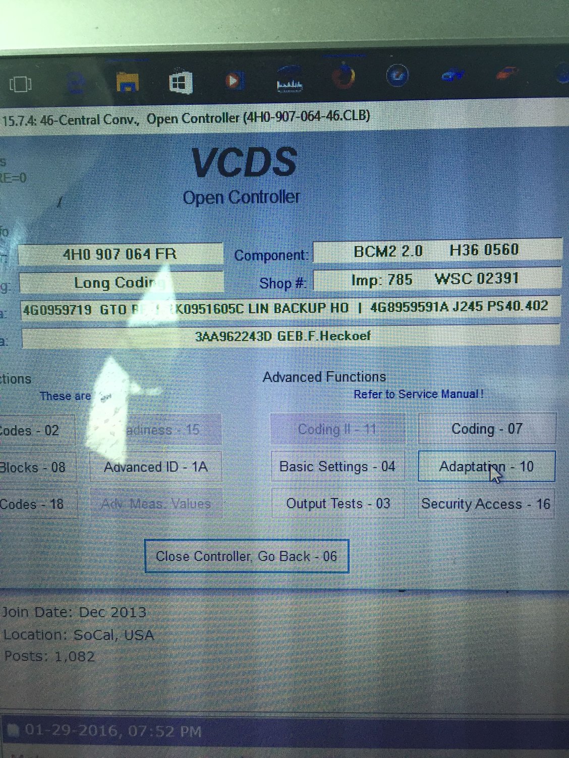 VAG-COM (VCDS) coding for 2016 FL A6/A7 - Page 5 - AudiWorld Forums