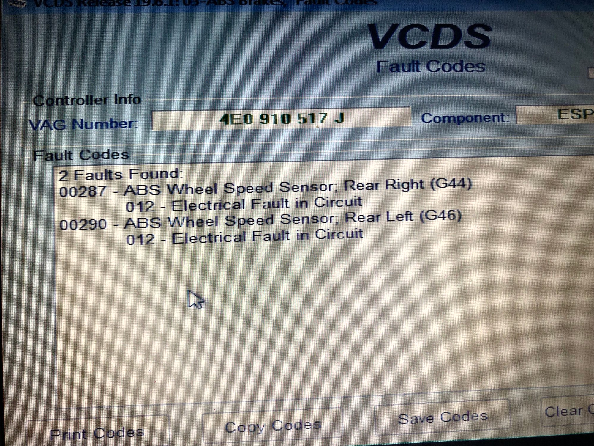 Rear brake error codes, need help getting this car fixed!!! - AudiWorld ...