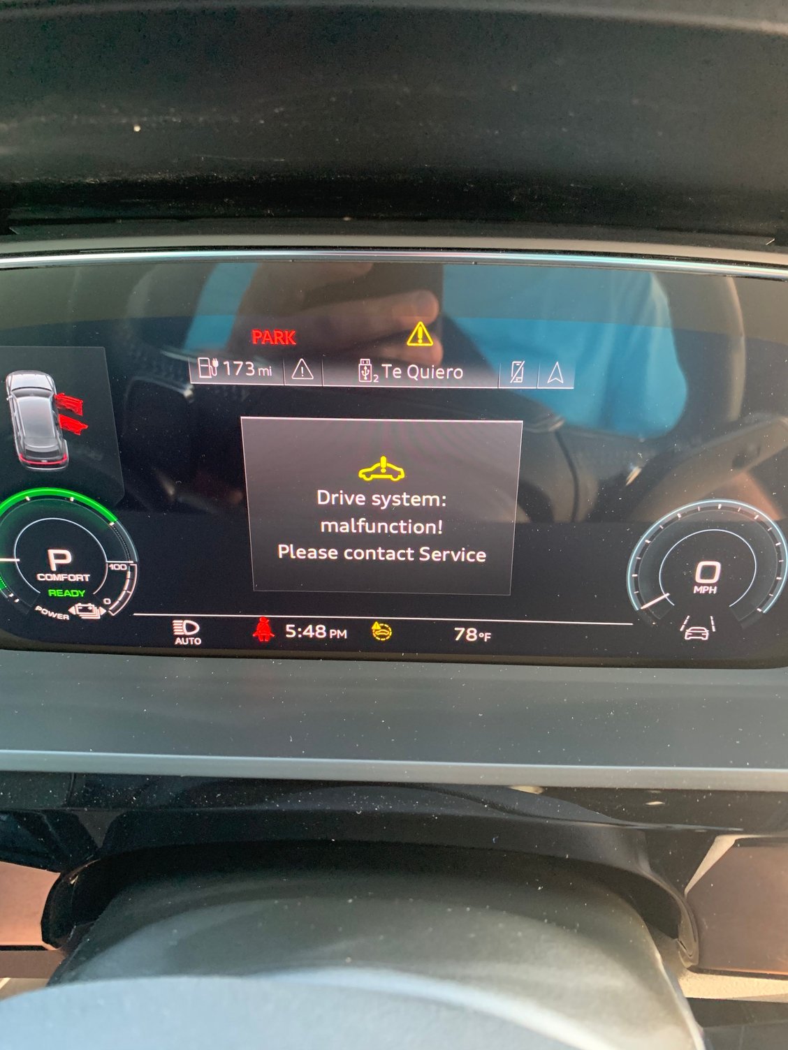 2021 in for service. Several errors - AudiWorld Forums