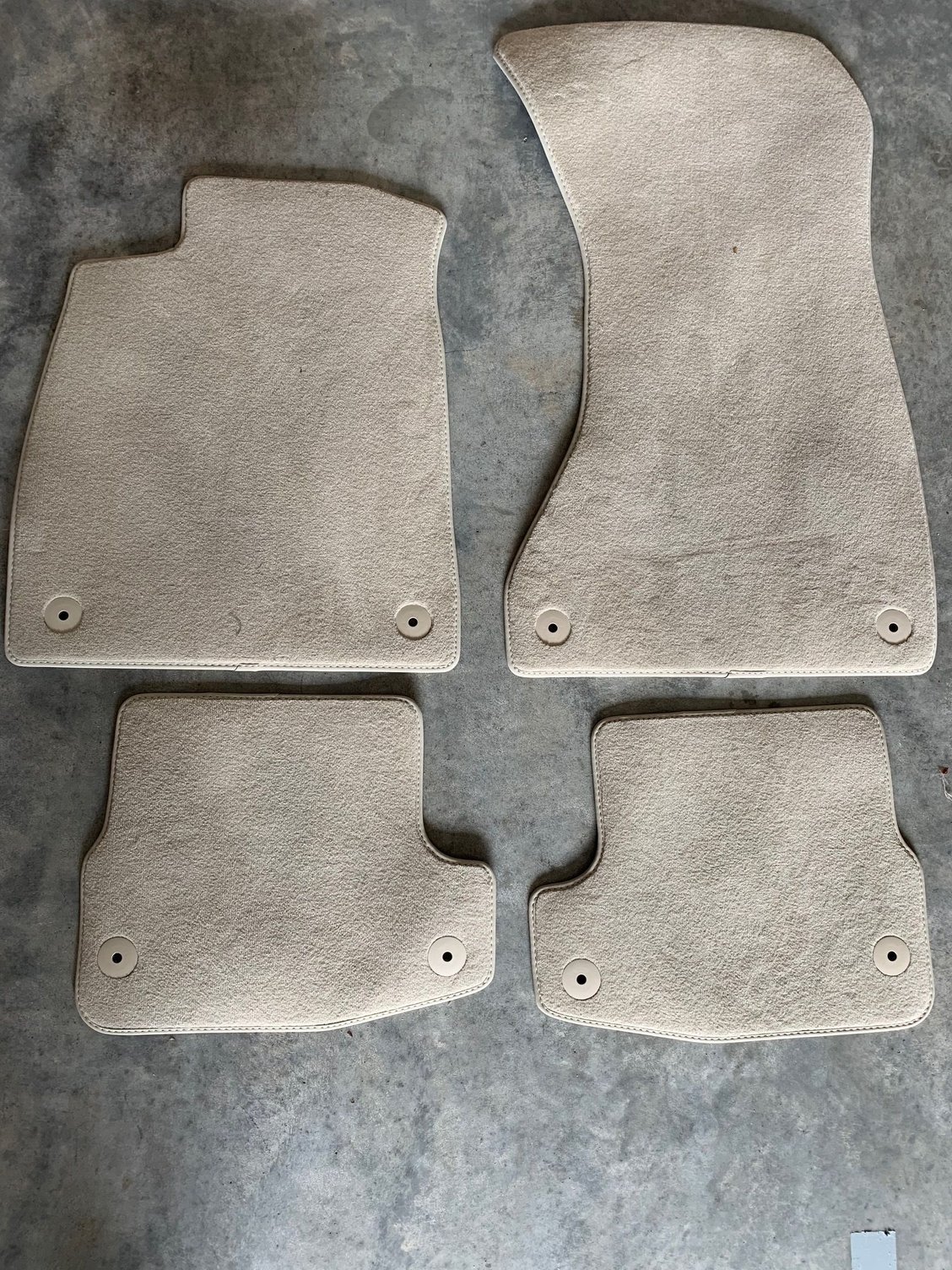 Audi A5 FS: OEM Carpet Floor Mats in Atlas Beige - AudiWorld Forums