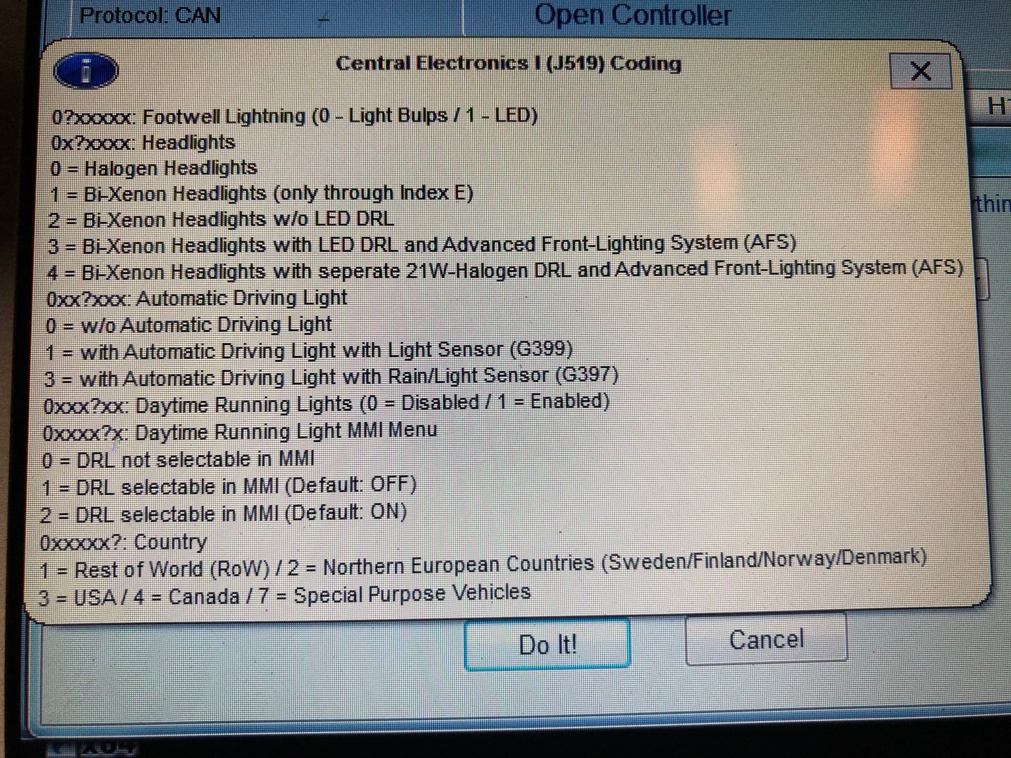Pass to flash halogens / headlight coding assistance - AudiWorld Forums