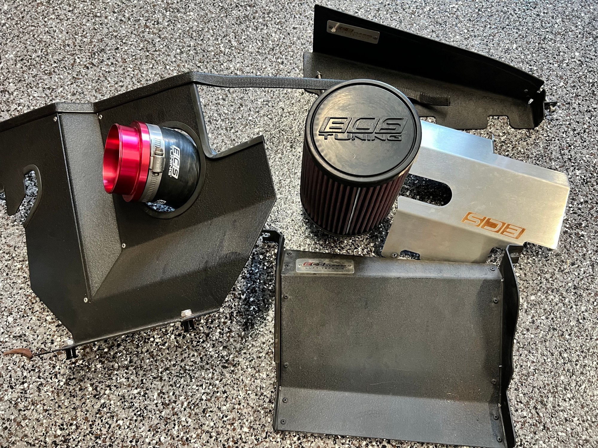 Audi b9 A4 ecs full luft Technik intake + additional air scoop dam ...