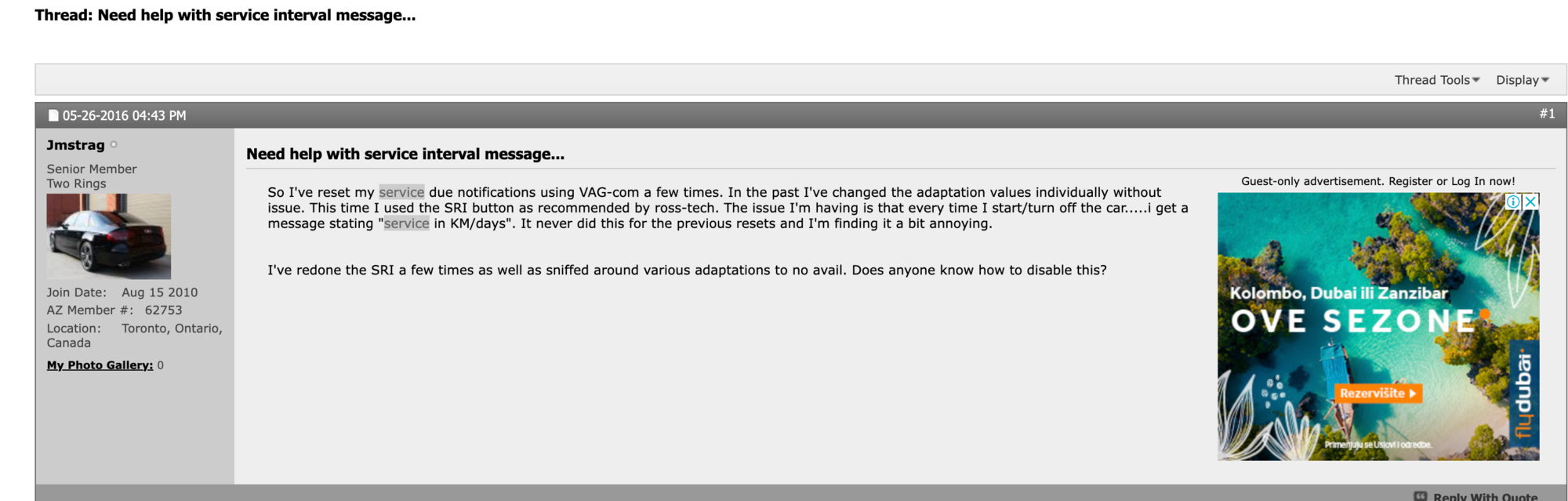 Audi A4 B8.5 (8K9) Service Light Message appears constantly after reset - AudiWorld Forums