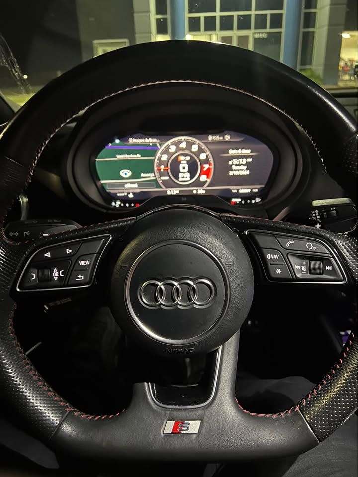 OEM Audi S3 Steering Wheel, Flat Bottom, Perforated Leather, Red Stitch, Paddles - AudiWorld Forums