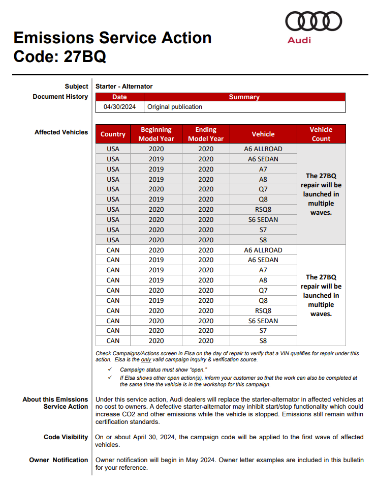Electric System Malfunction - Page 157 - AudiWorld Forums