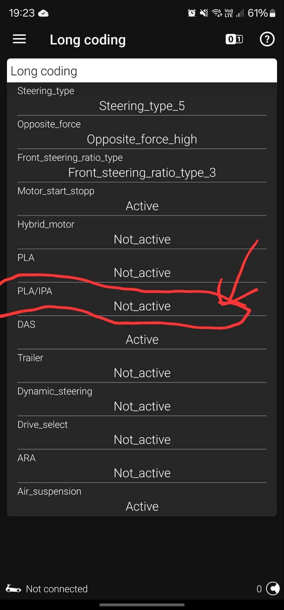 IPA (intelligent parking assist) CB rear axle coding problem ...
