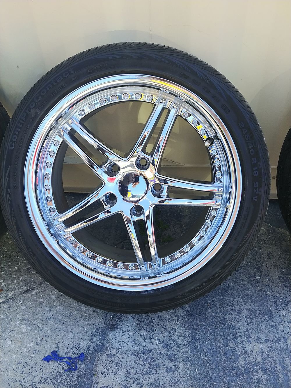FS (For Sale) C5 C6 18" 19" SR1 chrome wheels with tires. Tampa Florida ...