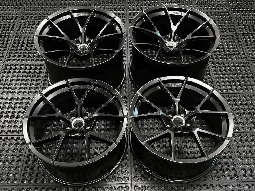 FORGEDLITE MC5 Satin Black 20x10 21x13 Corvette C8 Z06 / Eray ...