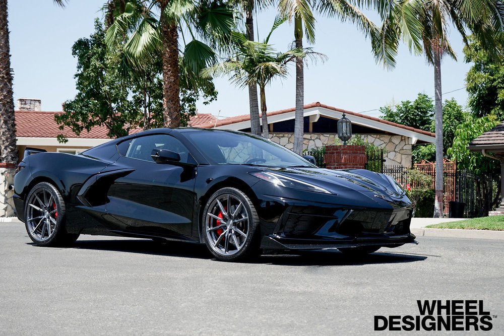 Stance SF11 Brushed Dual Gunmetal Corvette C8 Z51 Photoshoot ...