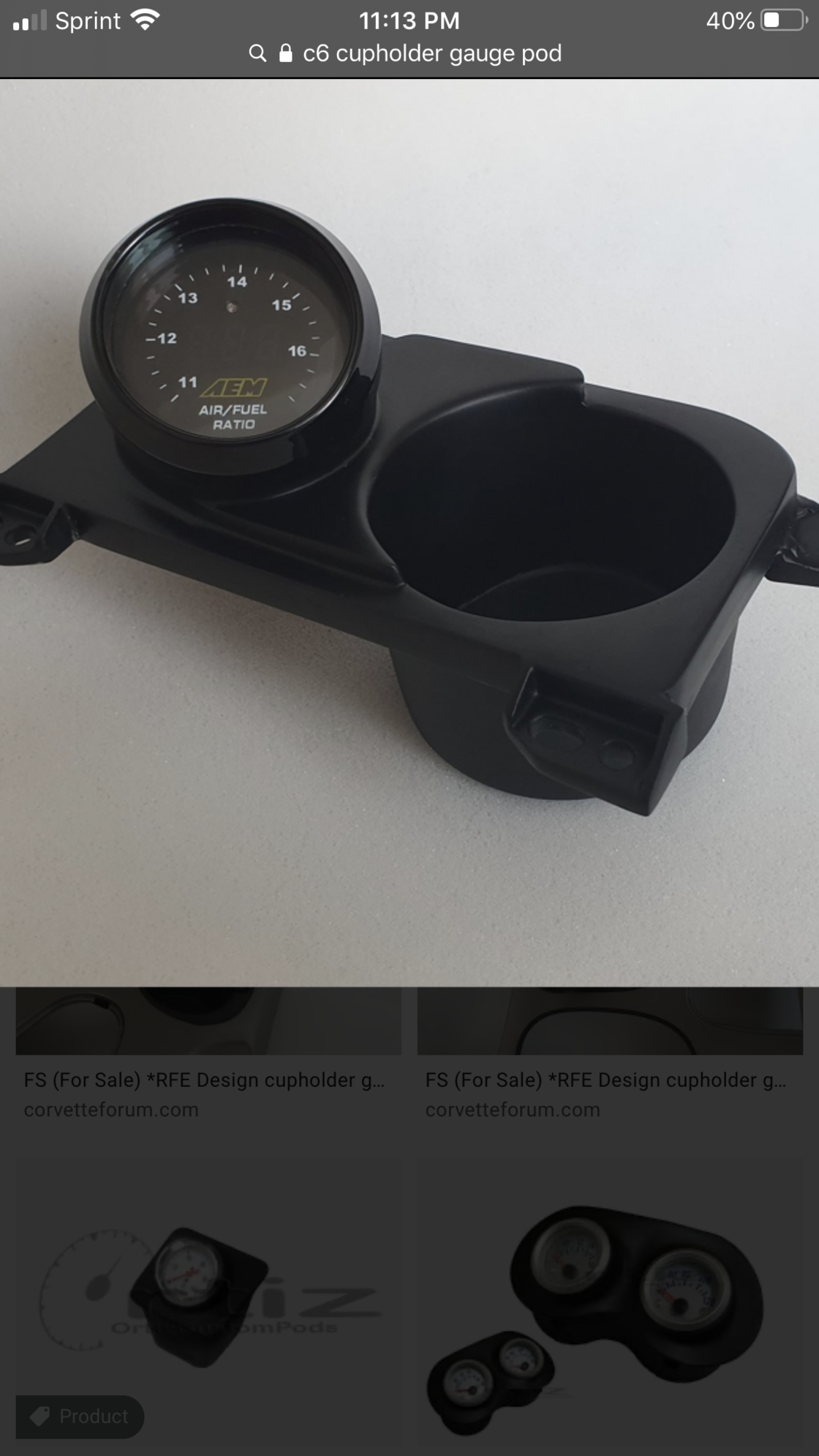 WTB (Want To Buy) C6 cup holder gauge pod - CorvetteForum - Chevrolet ...