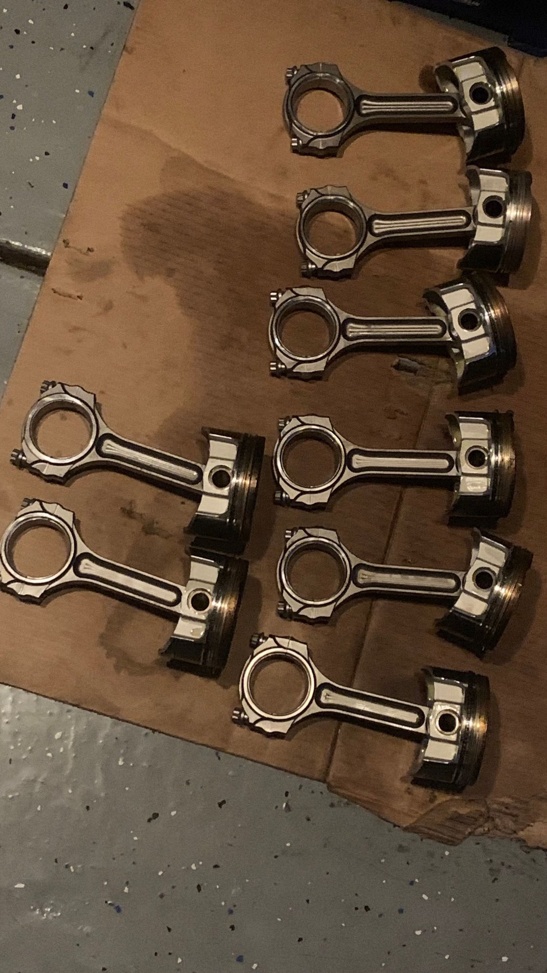 FS (For Sale) 8x Oliver L6125STSW8 Rods with Wiseco K398X05 Pistons ...