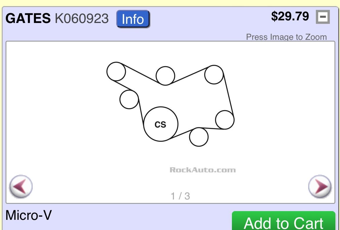 Correct serpentine belt for 1989 - CorvetteForum - Chevrolet Corvette ...
