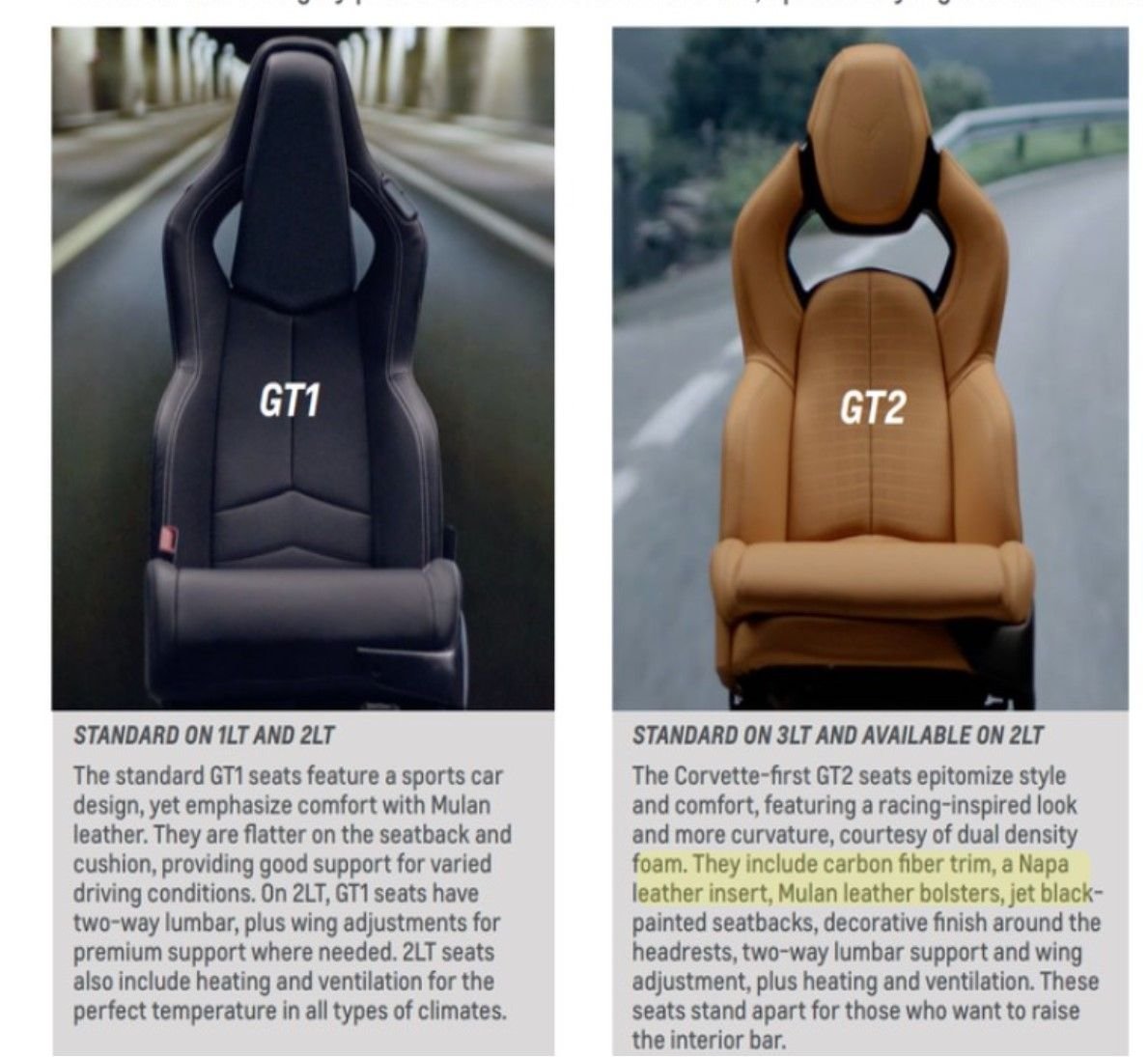 2LT vs 3LT leather - CorvetteForum - Chevrolet Corvette Forum Discussion