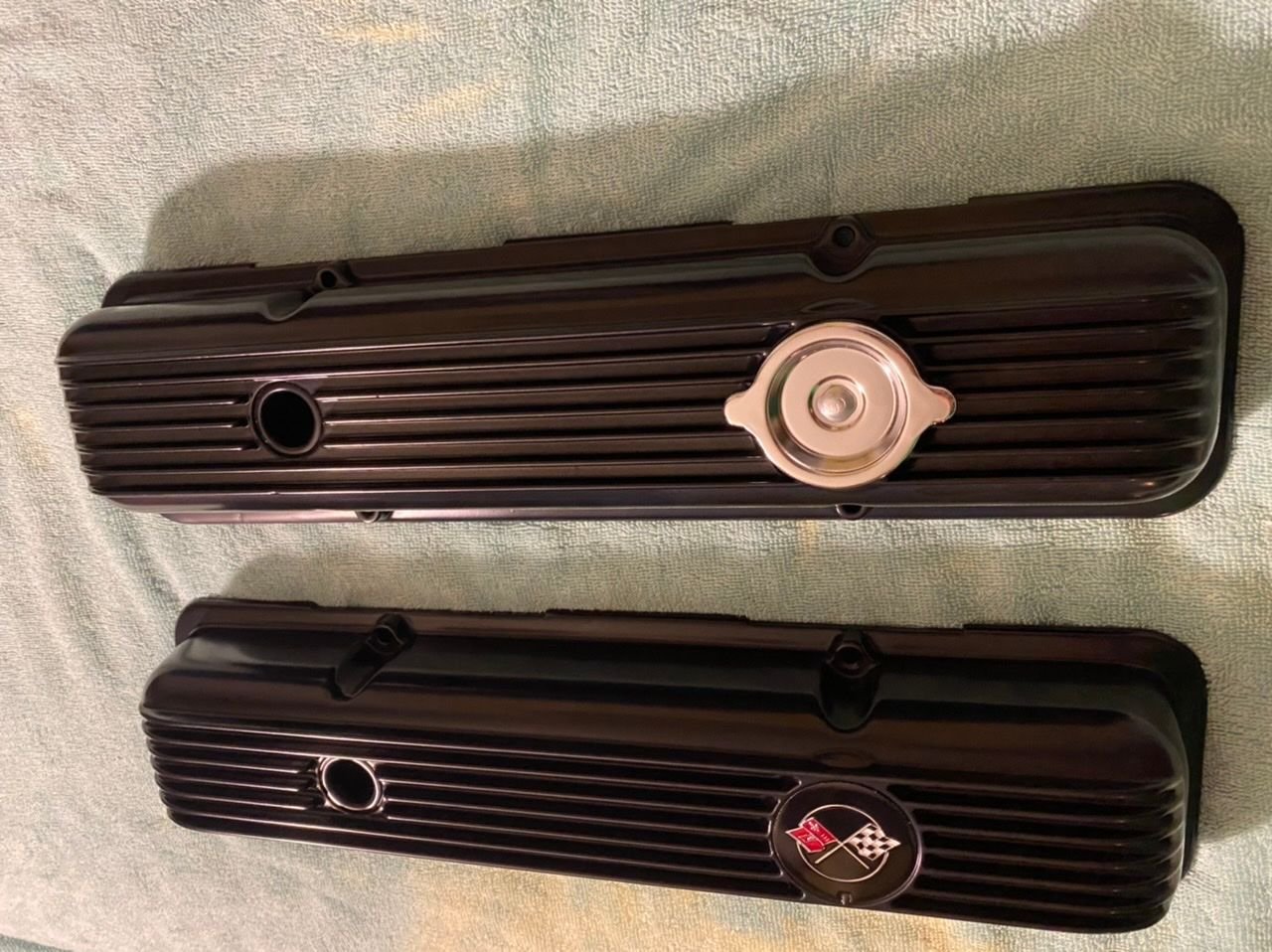 FS (For Sale) Corvette L-82 LT1 satin black valve covers ...