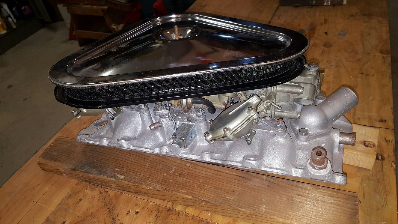 68, 69 BBC Chevy Corvette 427 400 Tri Power Complete with Air Cleaner ...