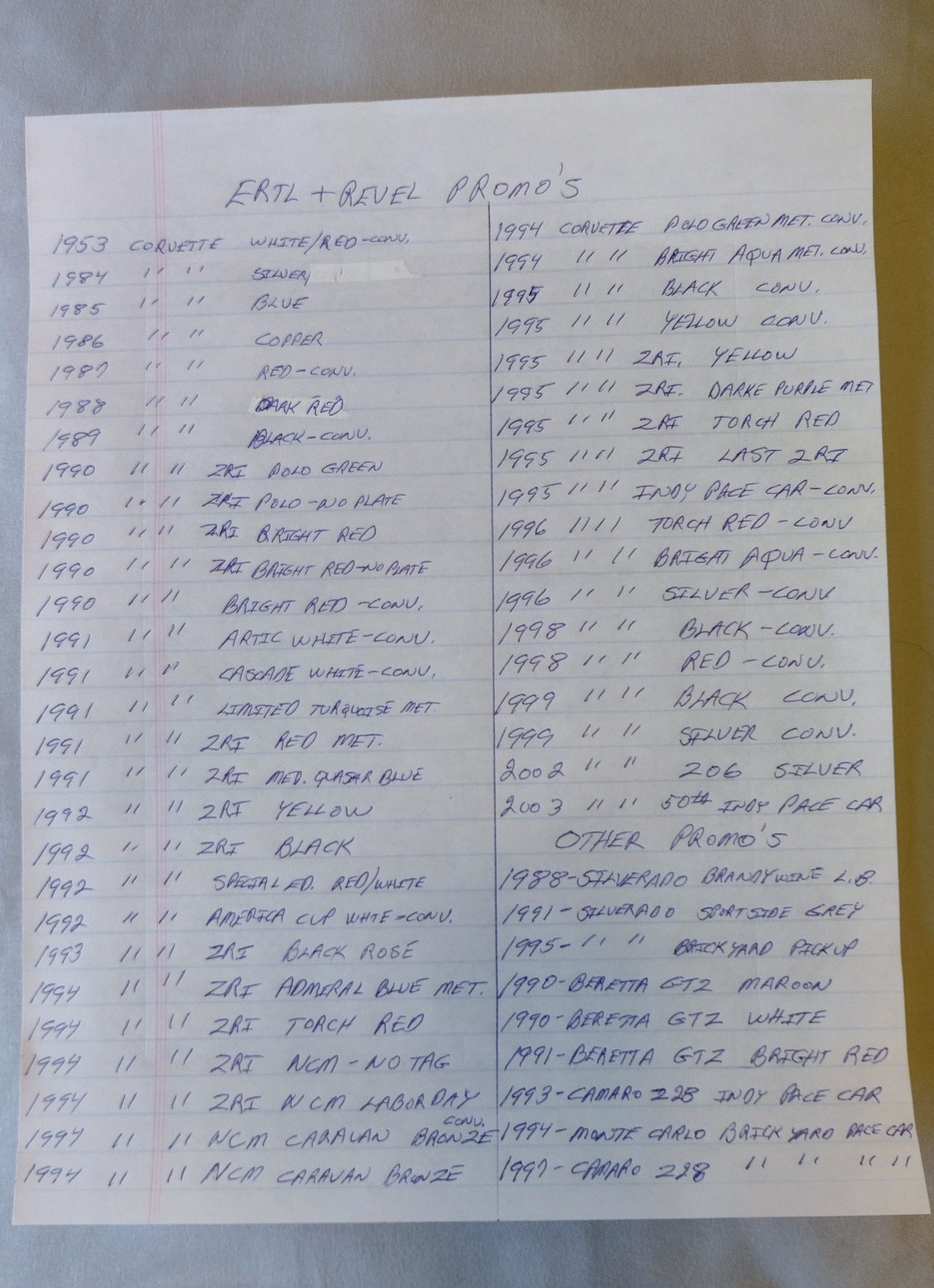 Corvette and GM Promo"s for sale - CorvetteForum - Chevrolet Corvette ...