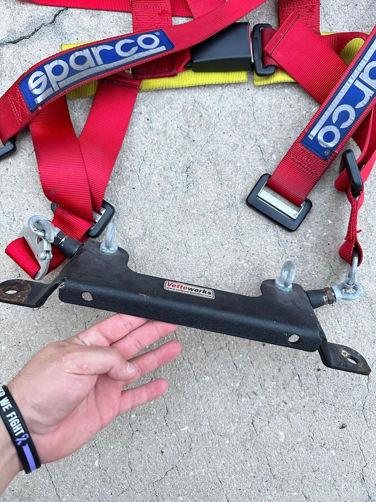 FS (For Sale) VetteWorks Hardbar Lap Belt Harness Mount Racing ...