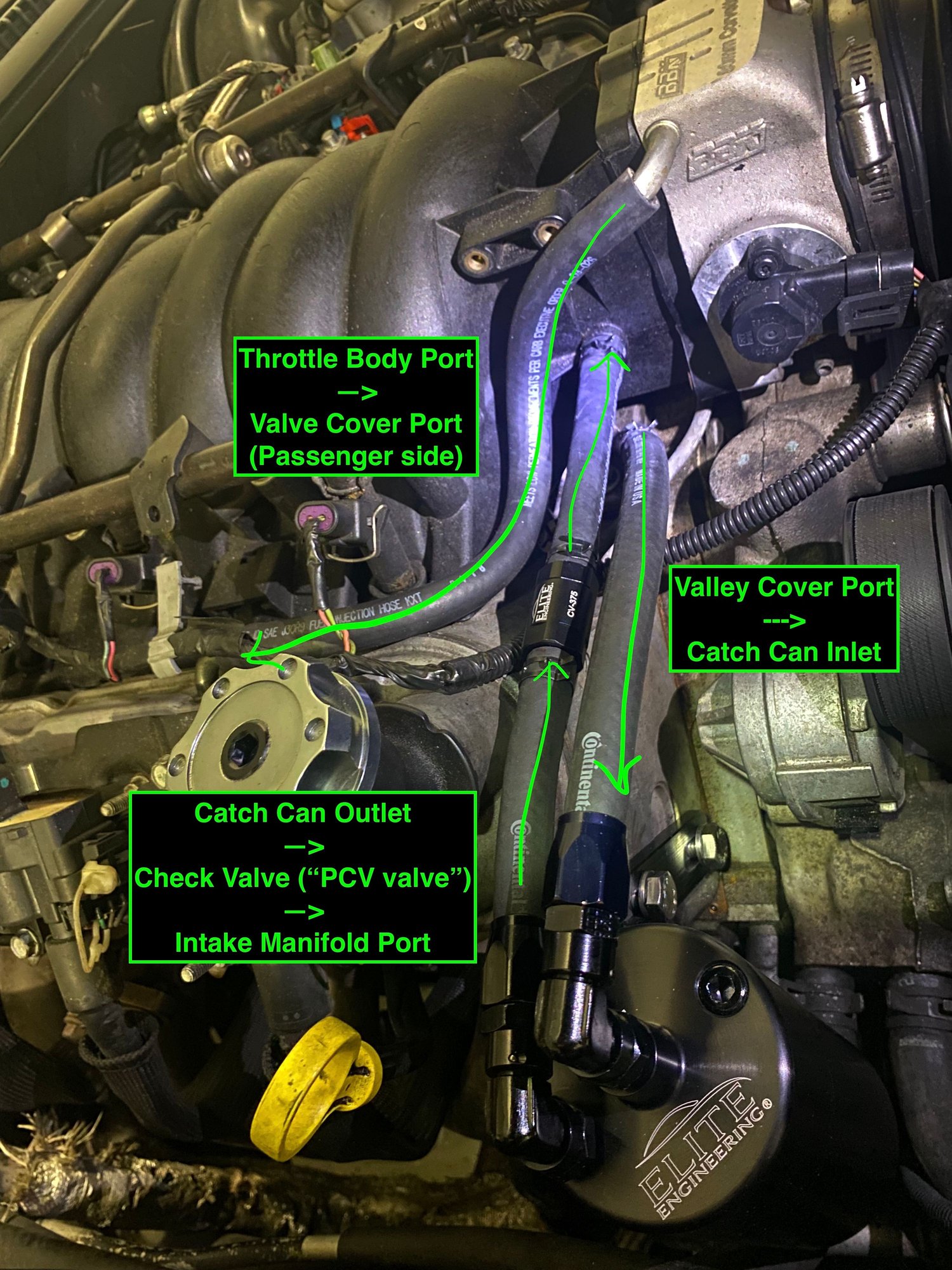 Strange PCV and Valve Cover Config. on LS6, correct? - Page 2 ...