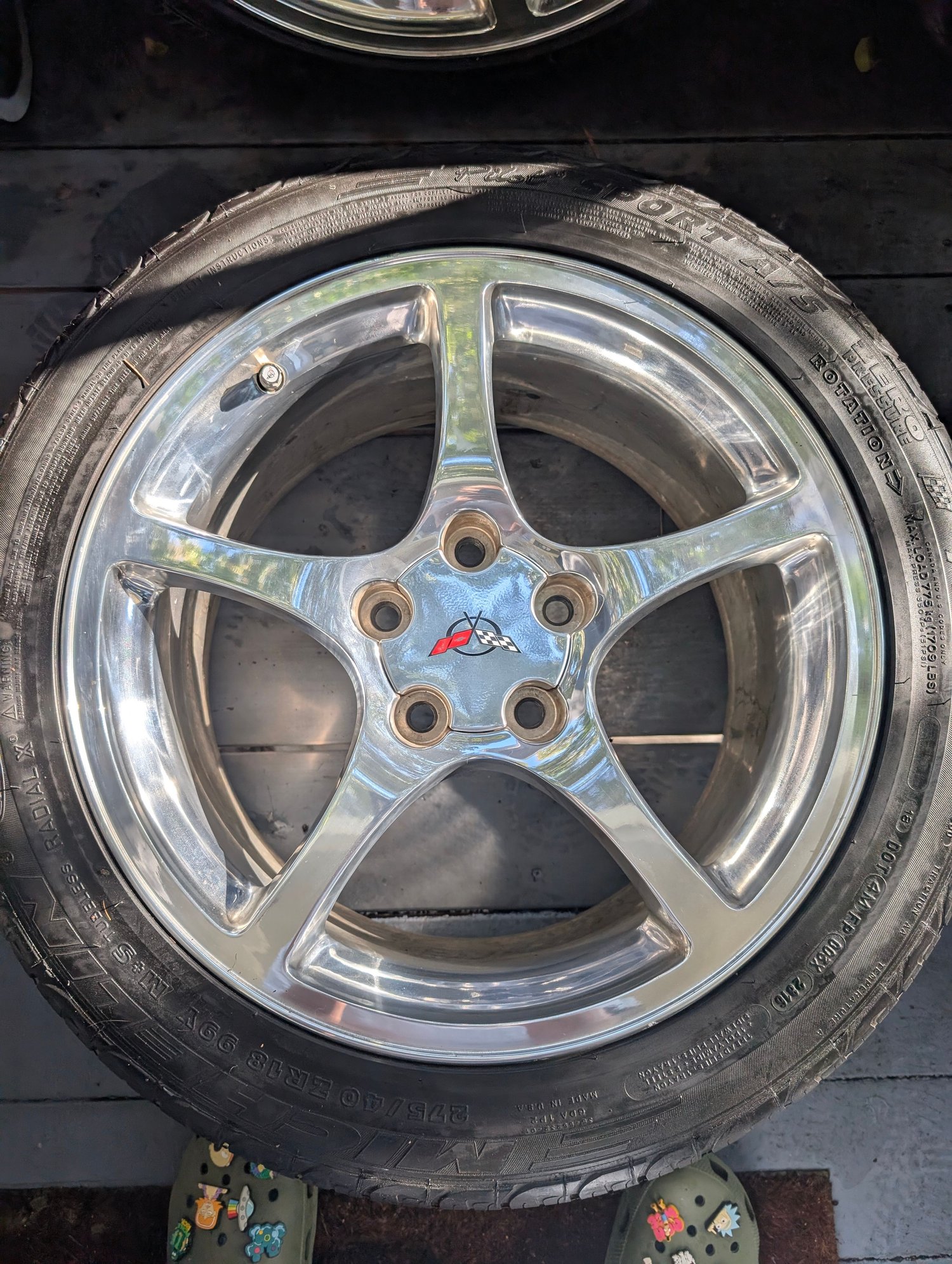 FS (For Sale) 2002 C5 Corvette OEM five spoke aluminum wheels ...