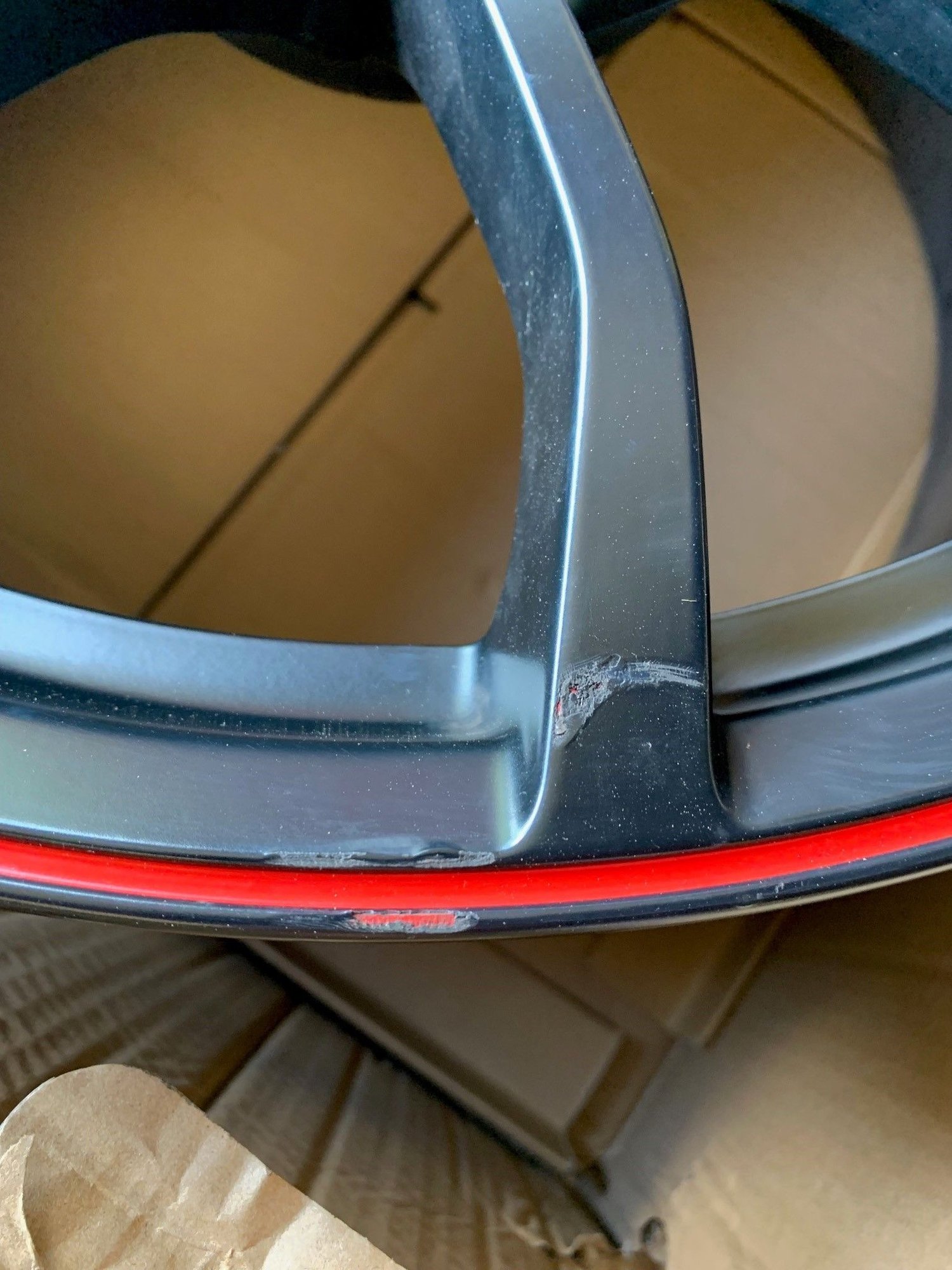 FS (For Sale) C7 Grand Sport OEM Wheels Black w/Red Stripe ...