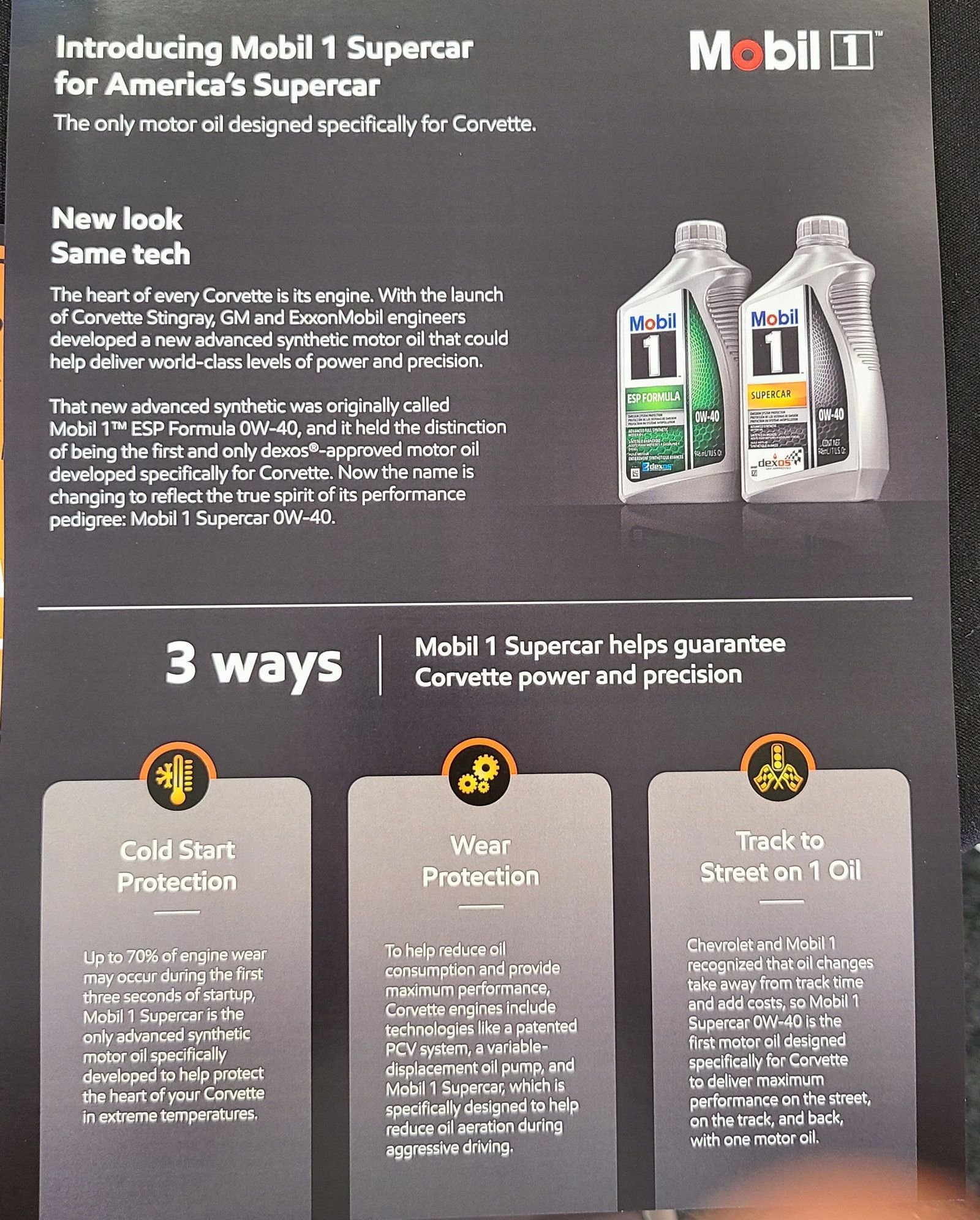 Mobil 1 ESP 0W40 Mobil 1 Supercar 0W40 - CorvetteForum - Chevrolet ...